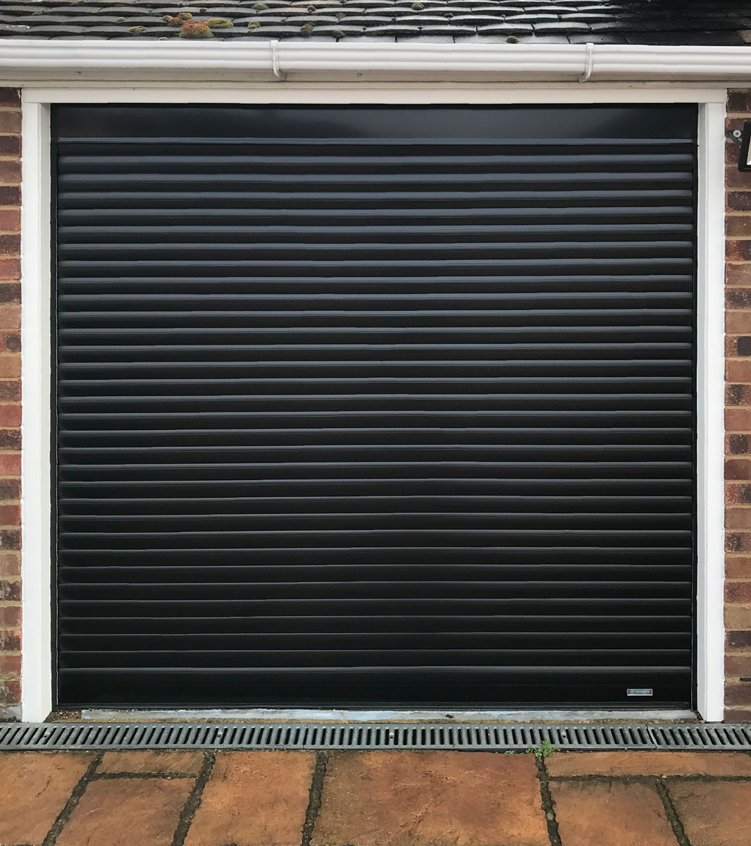 SWS Seceuroglide Compact Roller Garage Door in Black - Access Garage Doors