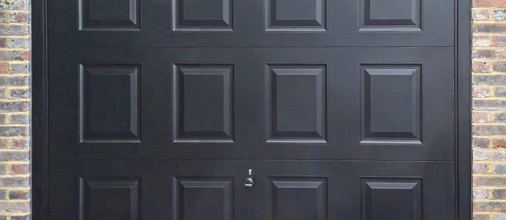 Garador Georgian Retractable Steel Up & Over Garage Door Finished in Black