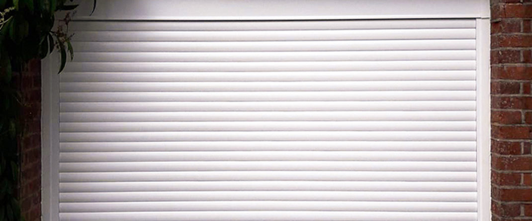 SWS SeceuroGlide Compact Roller Garage Door Finished in Traffic White